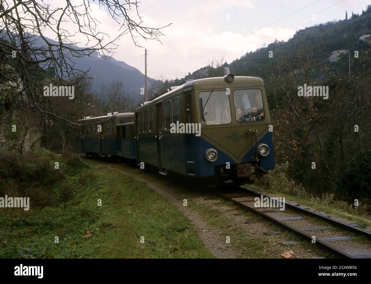Diakopto kalavryta rack railway hi-res stock photography and images - Alamy
