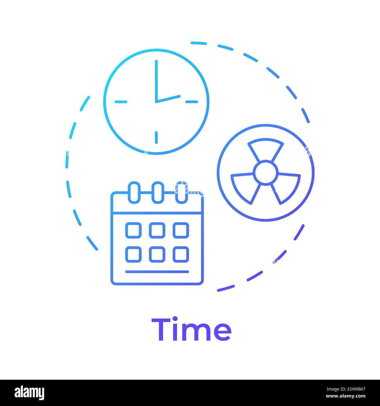 Time principle blue gradient concept icon Stock Vector Image & Art - Alamy