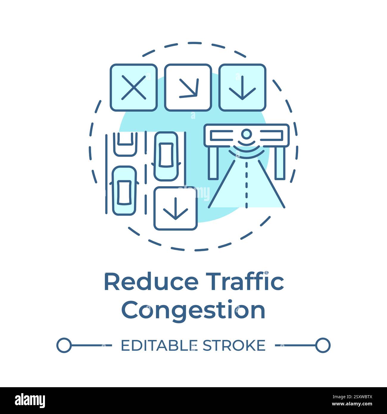 Congestion situation Stock Vector Images - Alamy