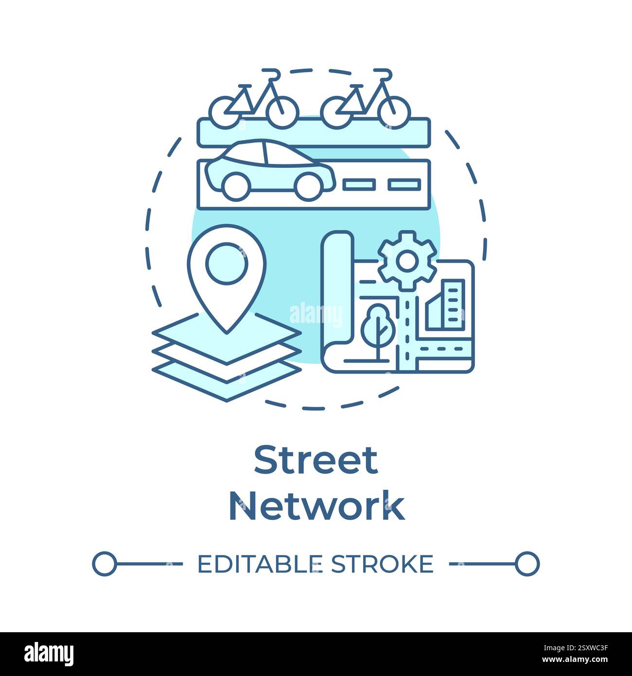 Streets light roads Stock Vector Images - Alamy