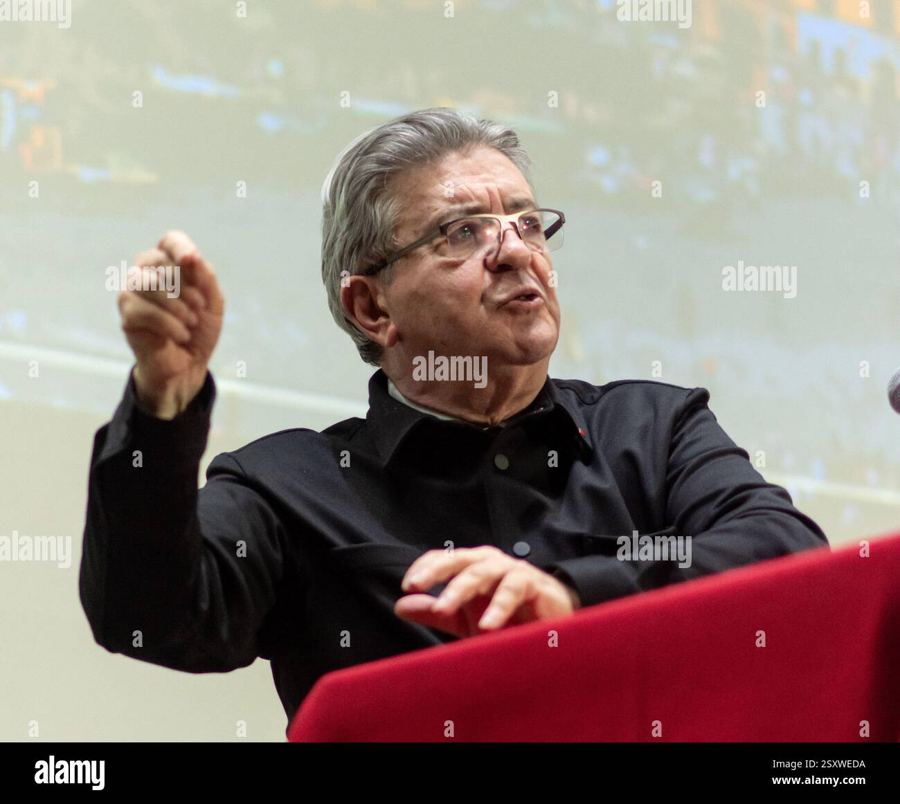 Mexico City, Mexico. 25th Feb, 2025. Jean-Luc Mélenchon, French ...