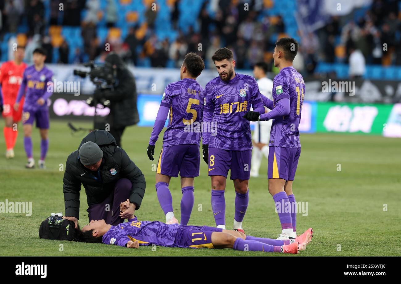Tianjin Jinmen Tiger Football Club 2-2 draw Meizhou Hakka Football Club ...