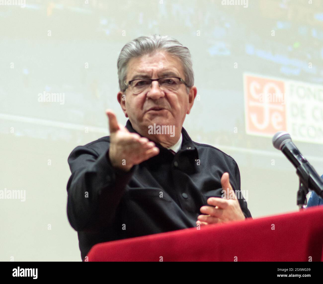 Mexico City, Mexico. 25th Feb, 2025. Jean-Luc Mélenchon, French ...