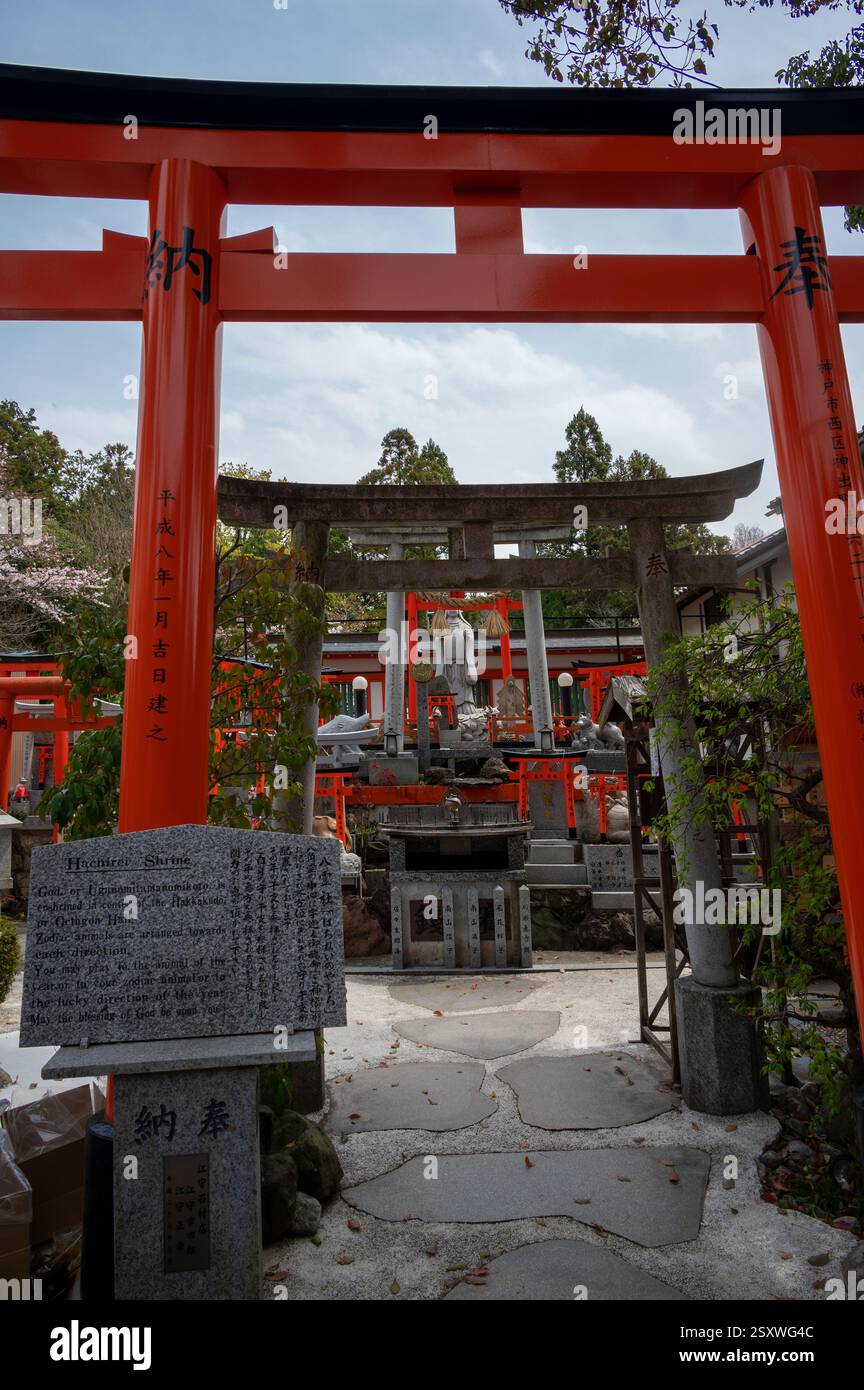 .View of the temple complex of the Fushimi Inari, an important Shinto ...
