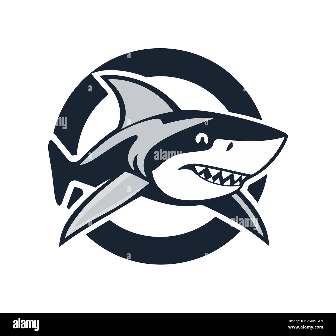 Sleek shark logo Stock Vector Images - Alamy