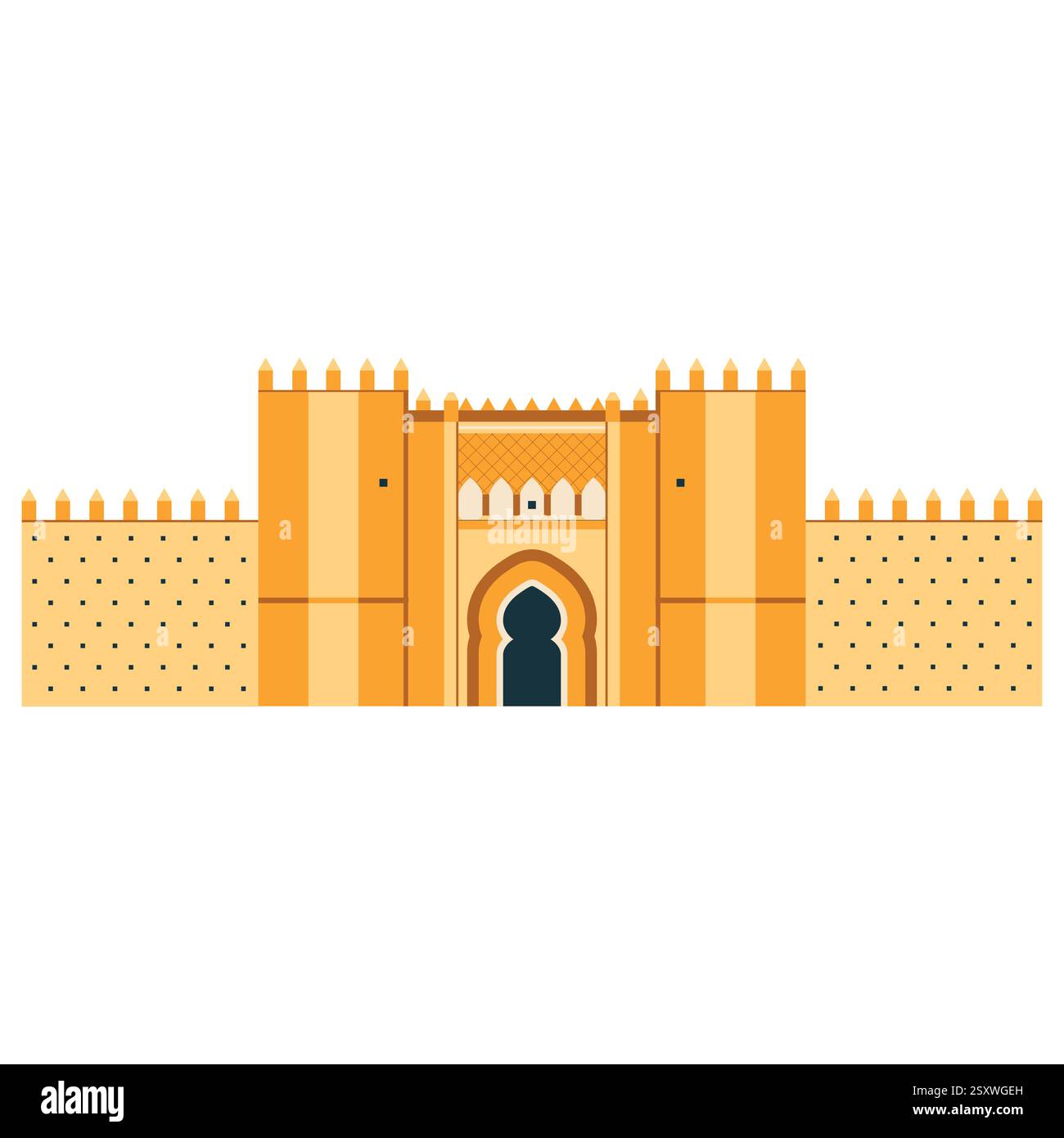 Historical fort in old Stock Vector Images - Alamy