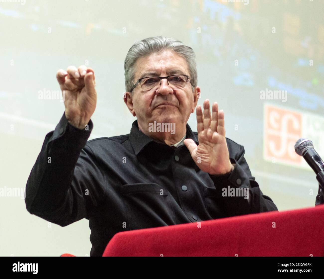 Mexico City, Mexico. 25th Feb, 2025. Jean-Luc Mélenchon, French ...