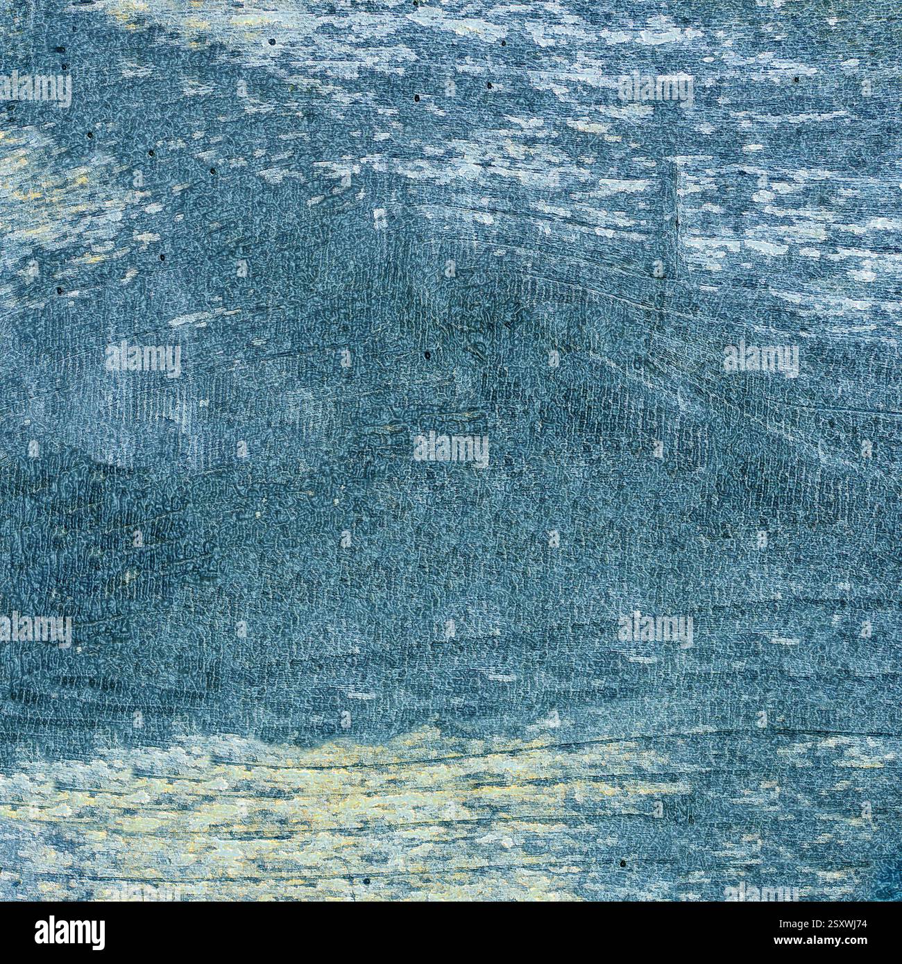 Weathered blue painted wood showing signs of age and distress, creating ...