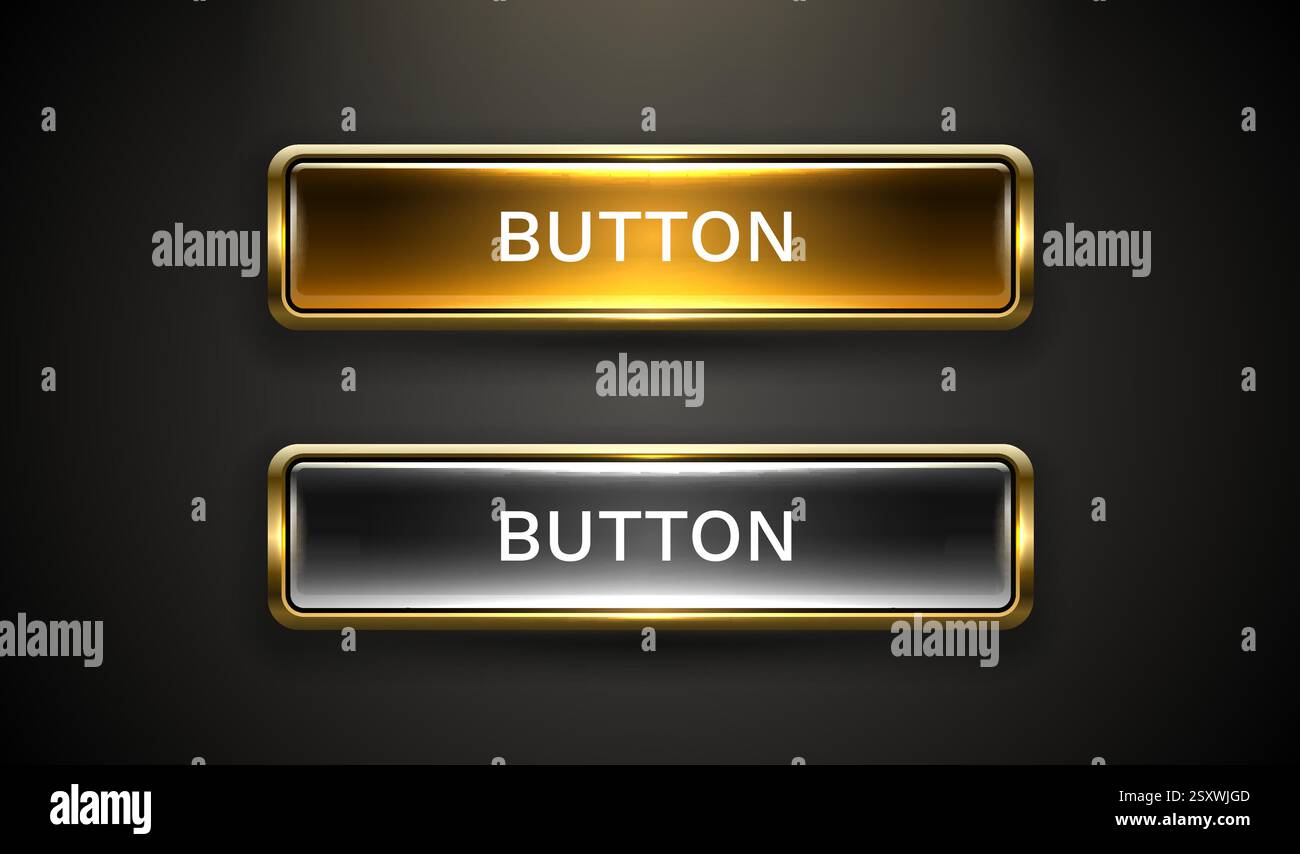 Light button, frame label, event bar casino, show signboard. Vector ...