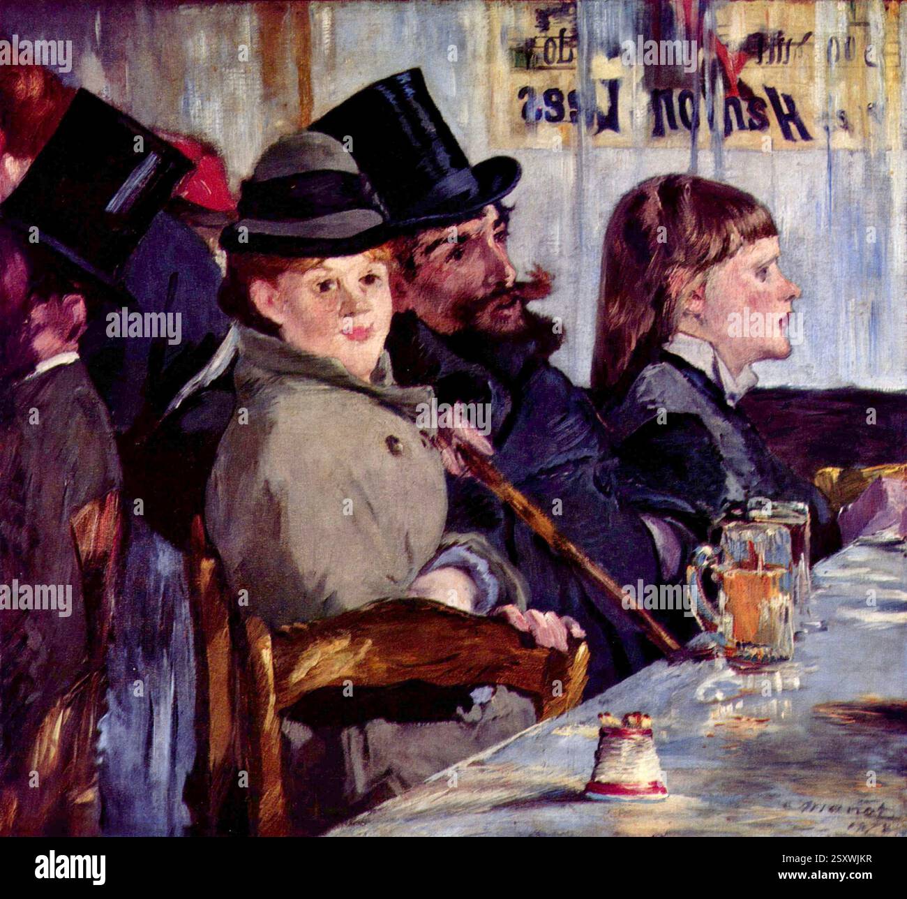 Edouard manet au cafe hi-res stock photography and images - Alamy