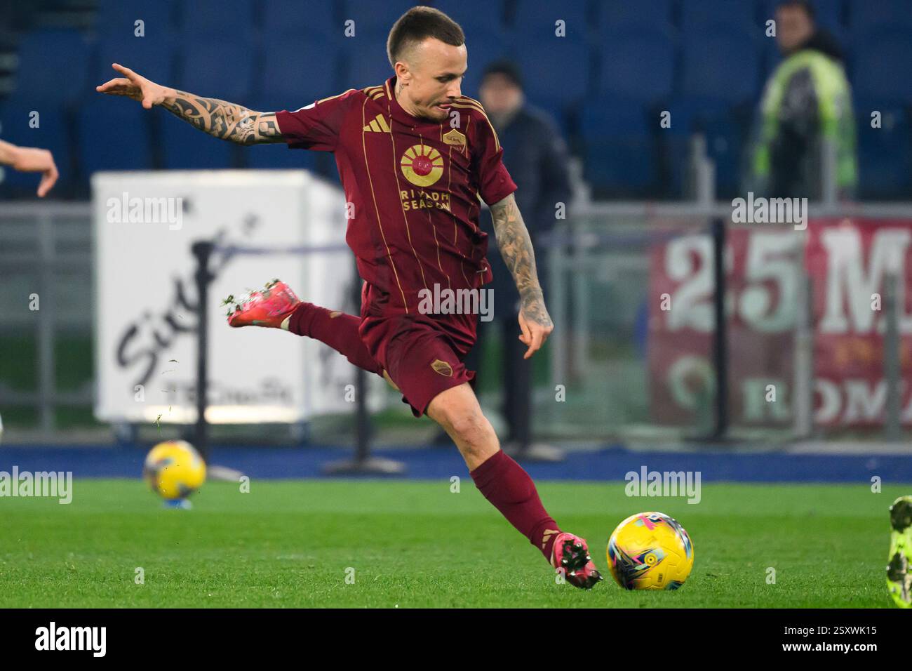 Jose Angel Esmoris Tasende Angelino of AS Roma in action during the ...
