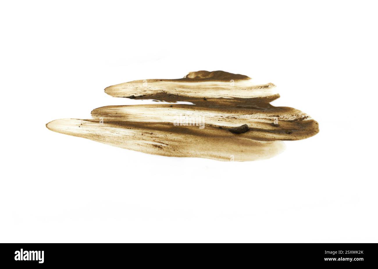Wet mud, stains texture isolated on white. Mud pile isolated on white ...