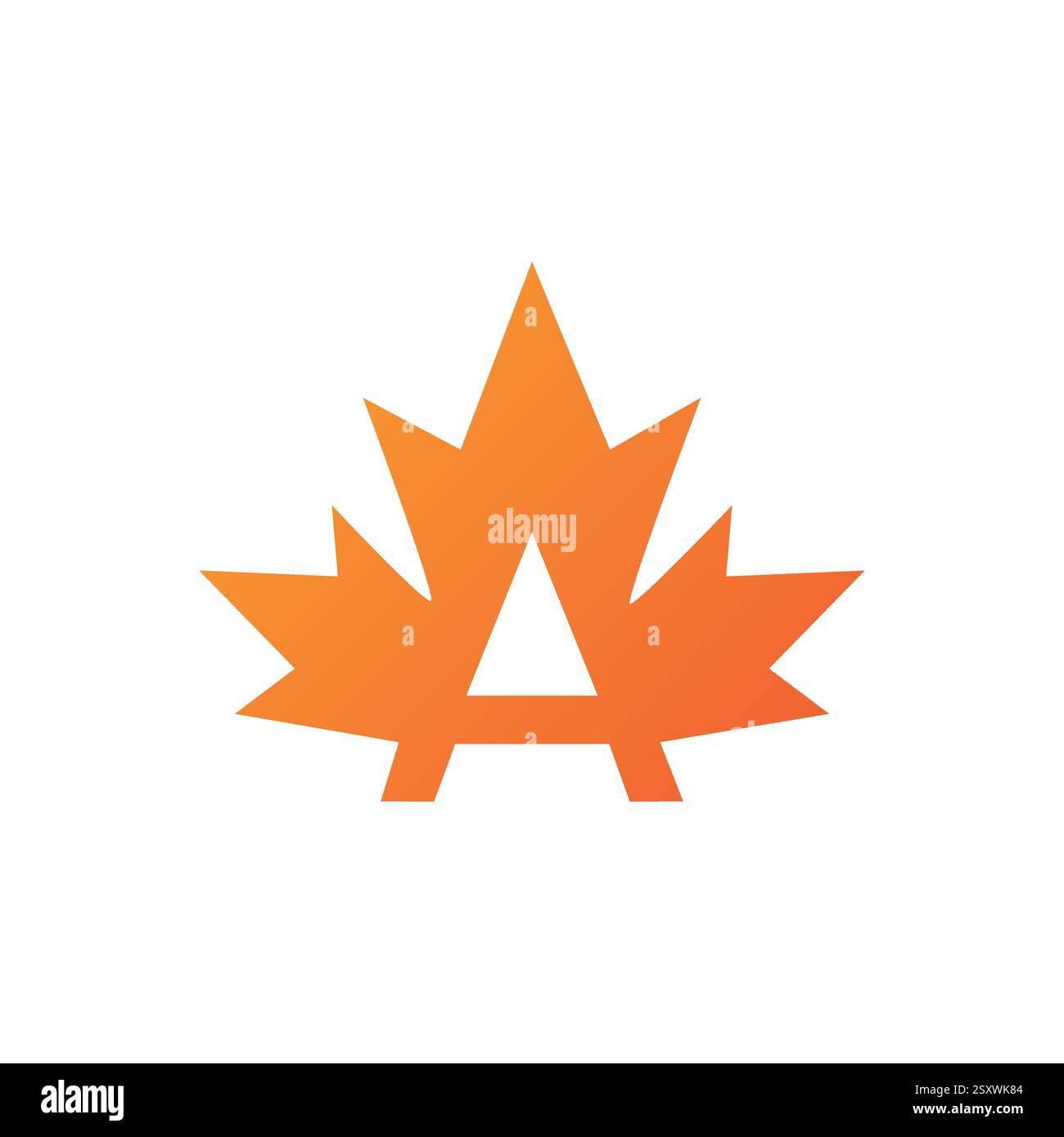 Letter A maple leaf logo vector icon Stock Vector Image & Art - Alamy