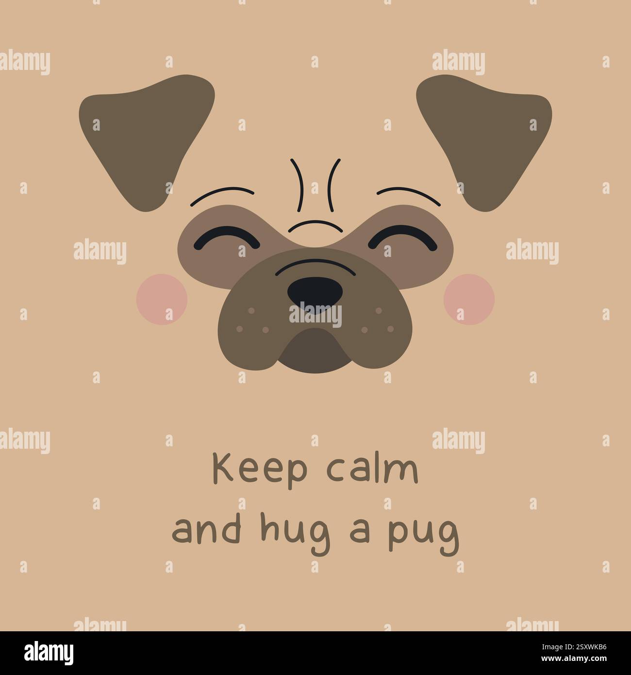 Calm dog face icon hi-res stock photography and images - Alamy