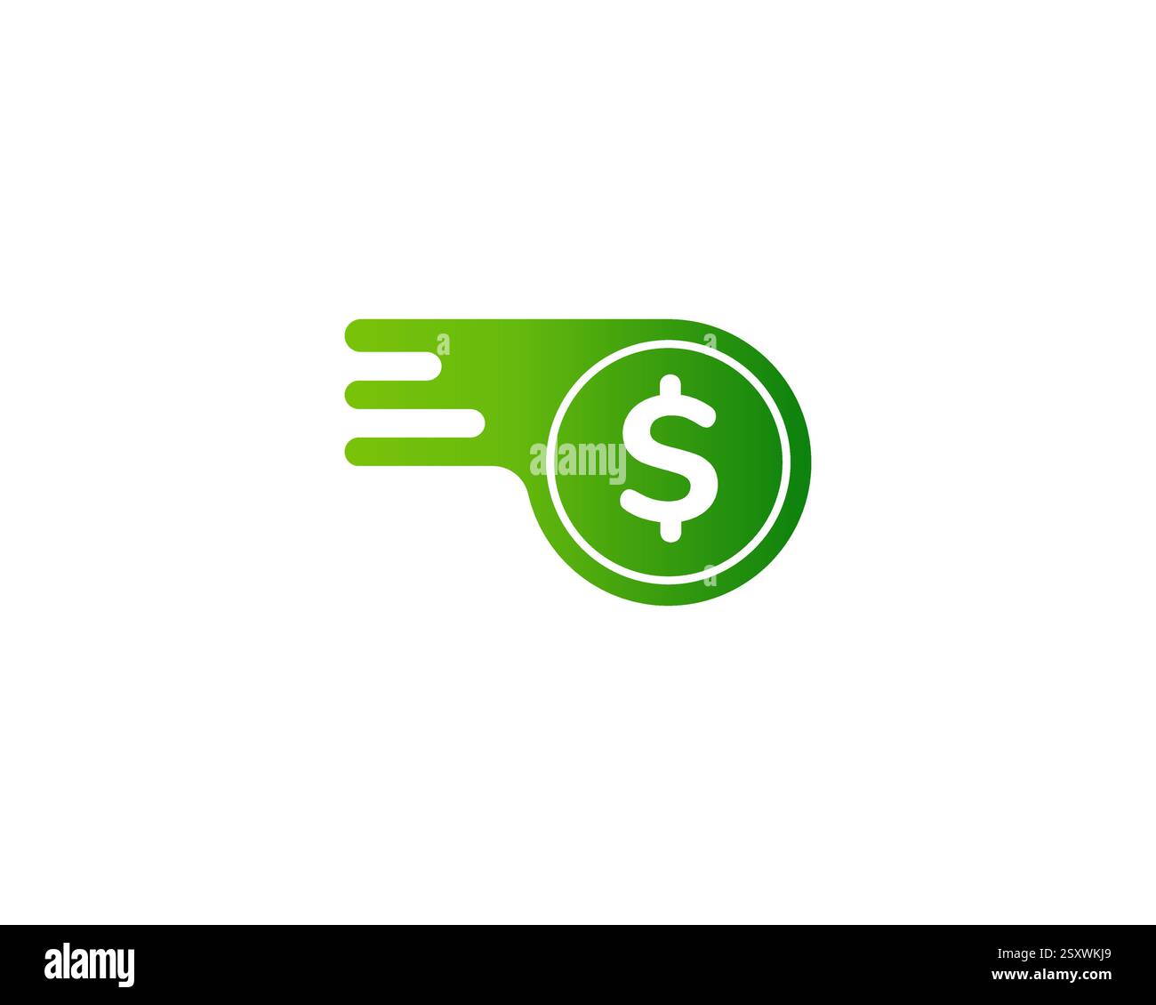 Minimalist green finance icon hi-res stock photography and images - Alamy
