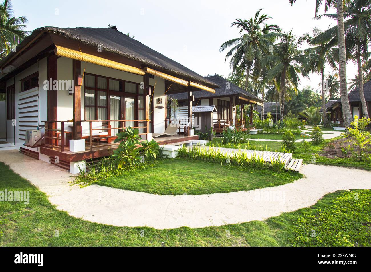 Villas inside Isla Cabana, a private resort on Siargao Island ...