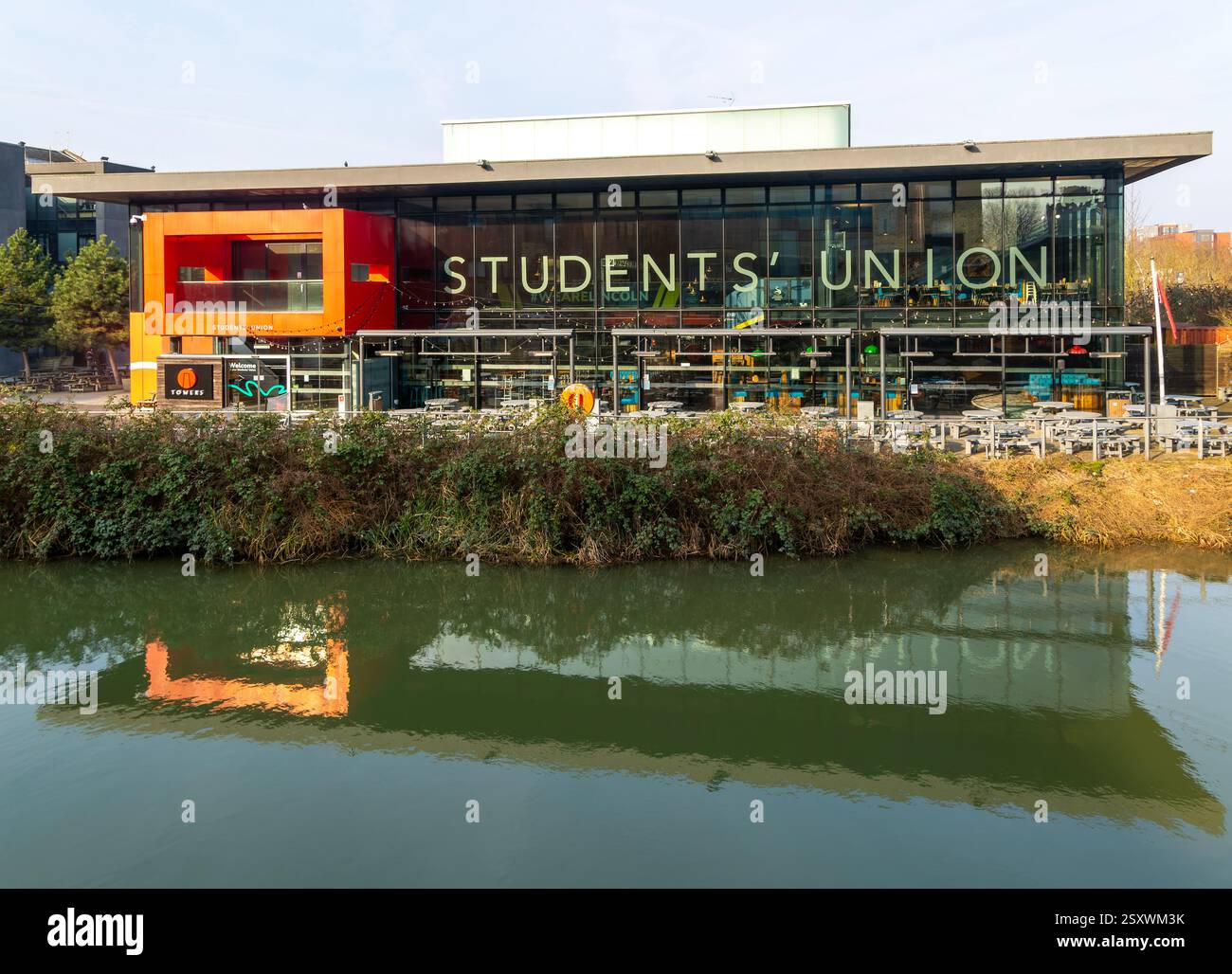 Students' Union building, Brayford campus, University of Lincoln, city ...