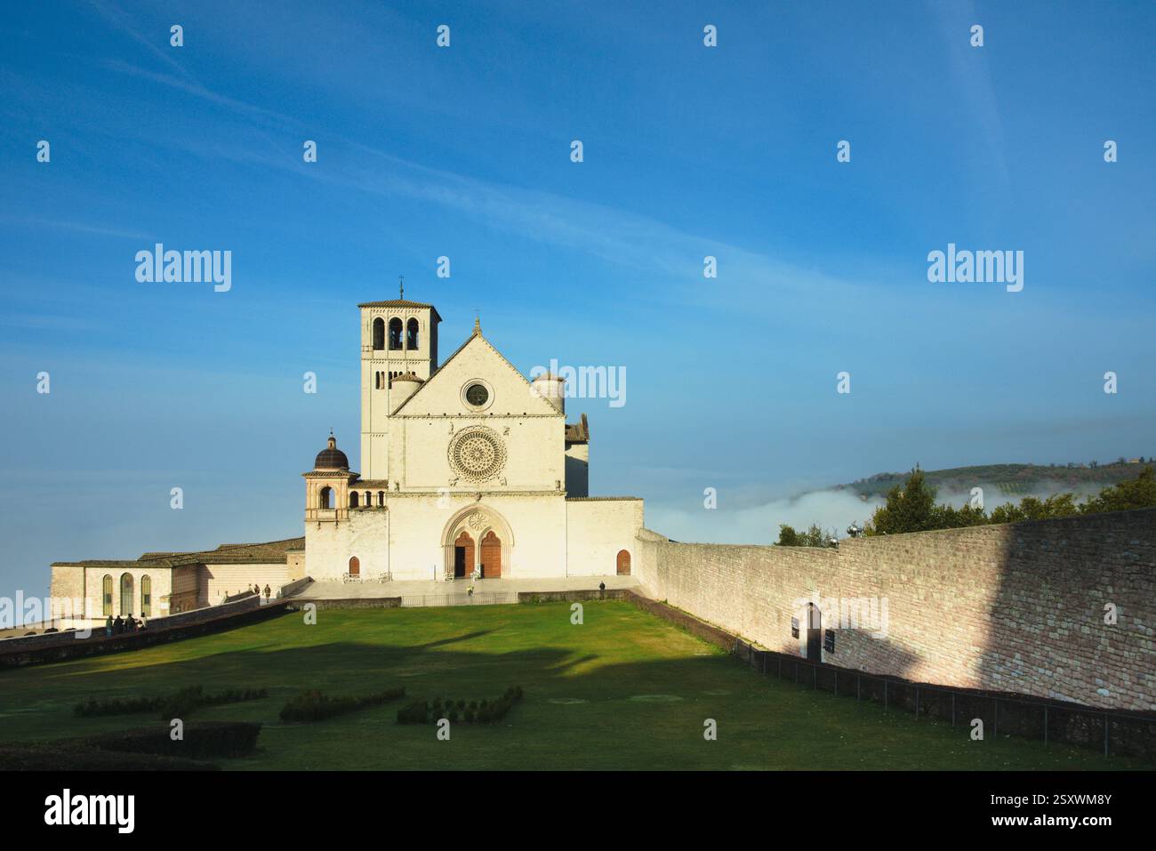 Morning ligths on the Basilica of Saint Francis of Assisi, Umbria ...