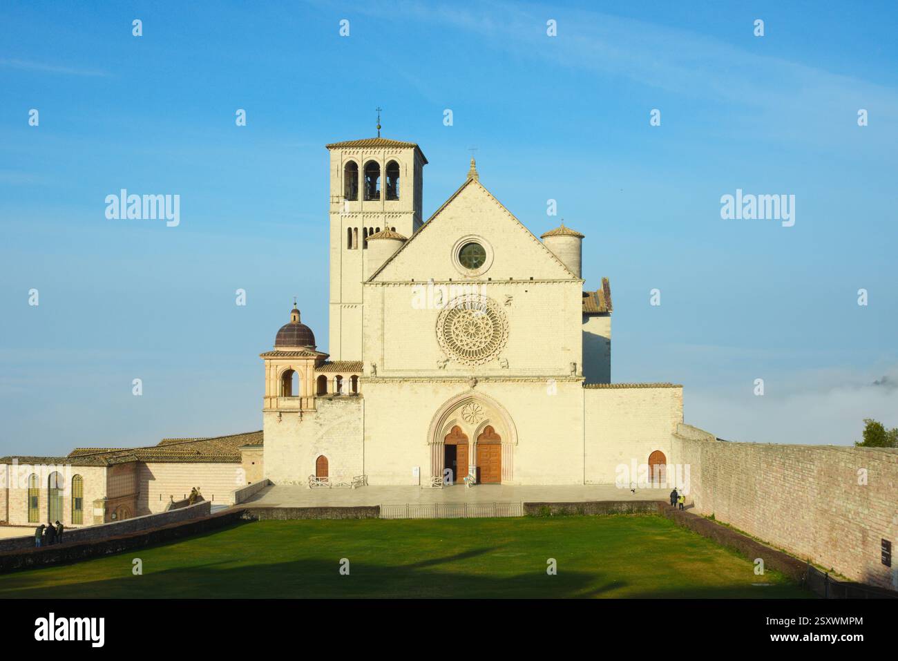 Basilica of Saint Francis in Assisi, Umbria Region, Italy Stock Photo ...