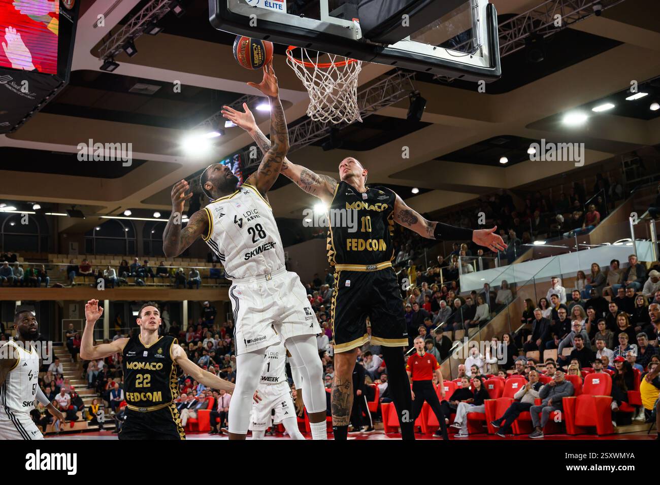 #10 Daniel Theis of Monaco newly recruited from NBA Championship with ...