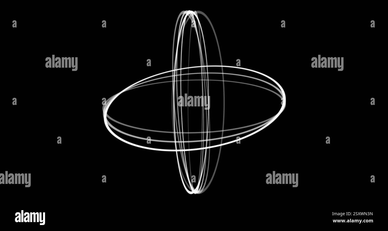 Animation moving white lines circles hi-res stock photography and ...