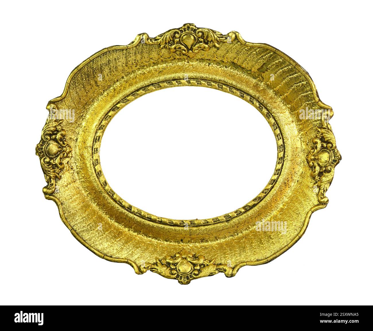 Antique gilded Frame Isolated with Clipping Path Stock Photo - Alamy