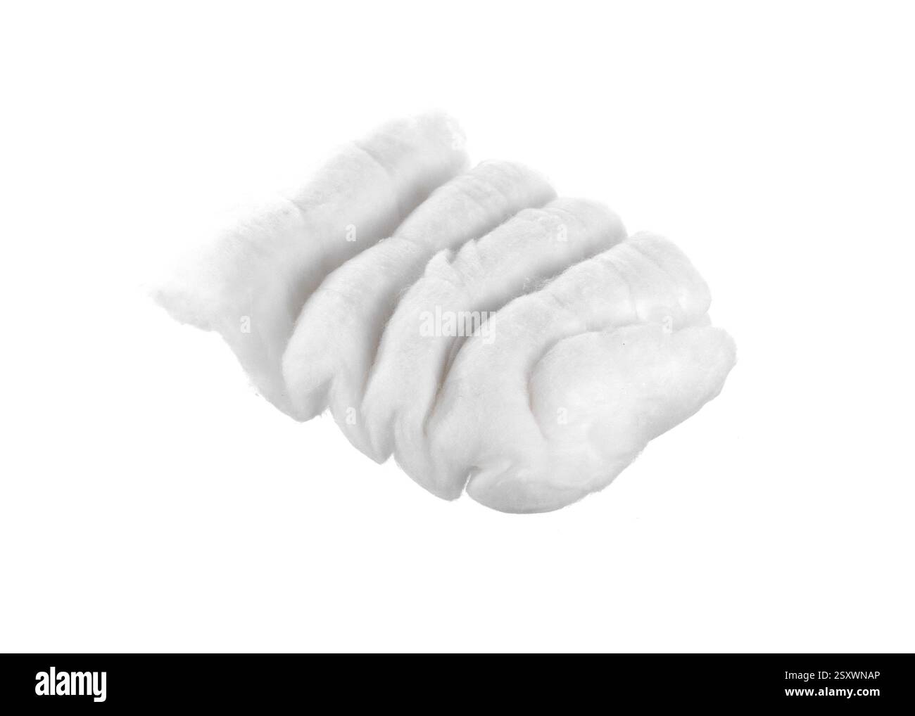Heap of soft cotton wool on white background Stock Photo - Alamy