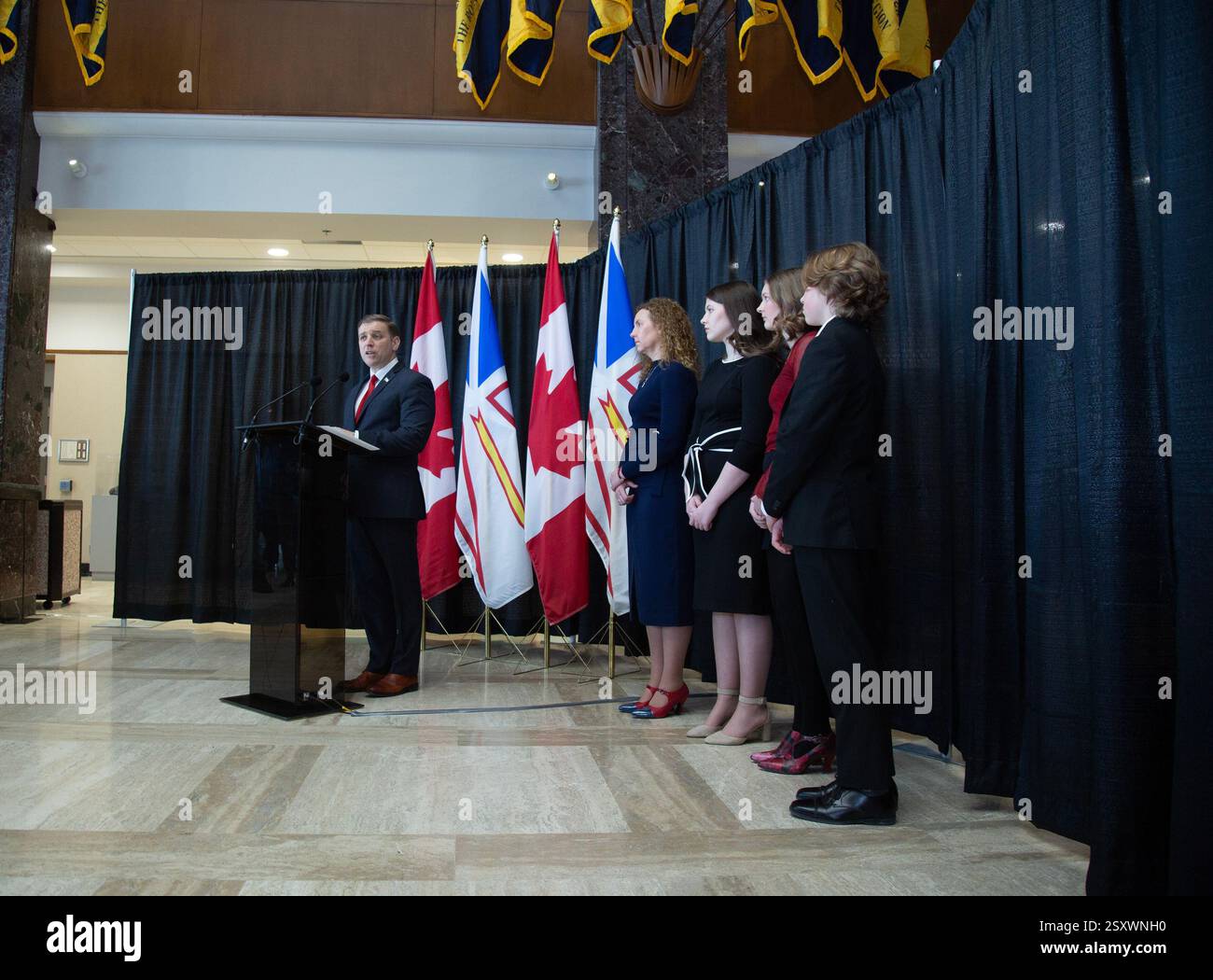 Newfoundland and Labrador Premier Andrew Furey announces his ...