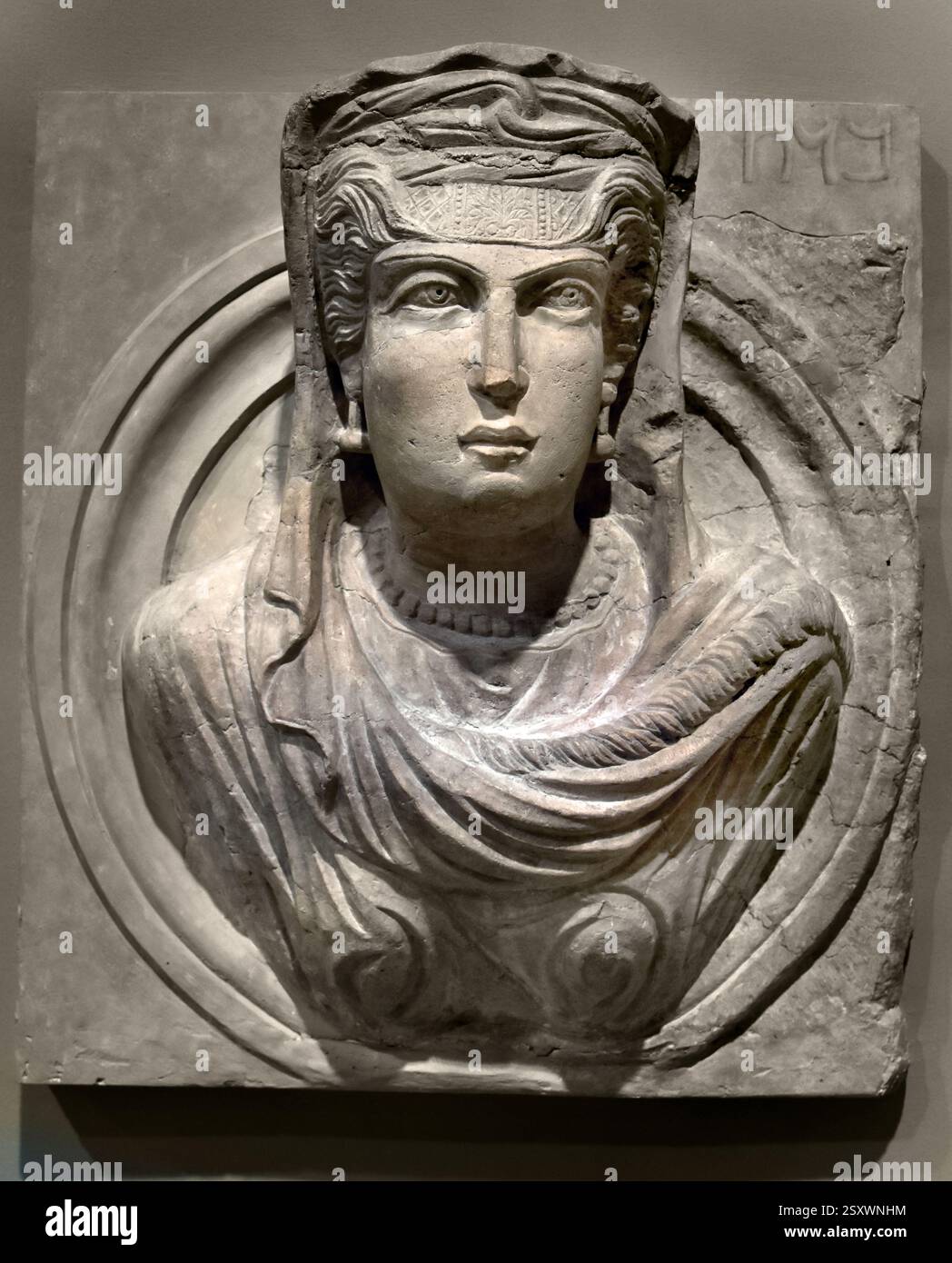 Funerary portrait of a woman 2nd and 3rd centuries A.D. from Palmyra ...
