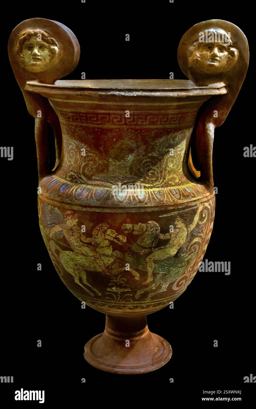 Polychrome ancient greek temple hi-res stock photography and images - Alamy