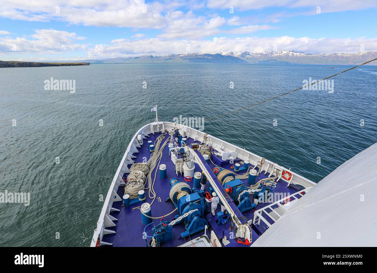 Cruise ship BERLIN foredeck from navigational bridge| 2025: BERLIN ...