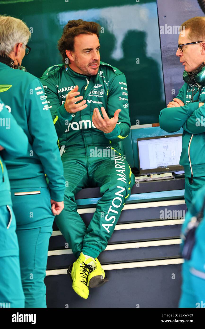 Sakhir, Bahrain. 26th Feb, 2025. (L to R): Mike Krack (LUX) Aston ...