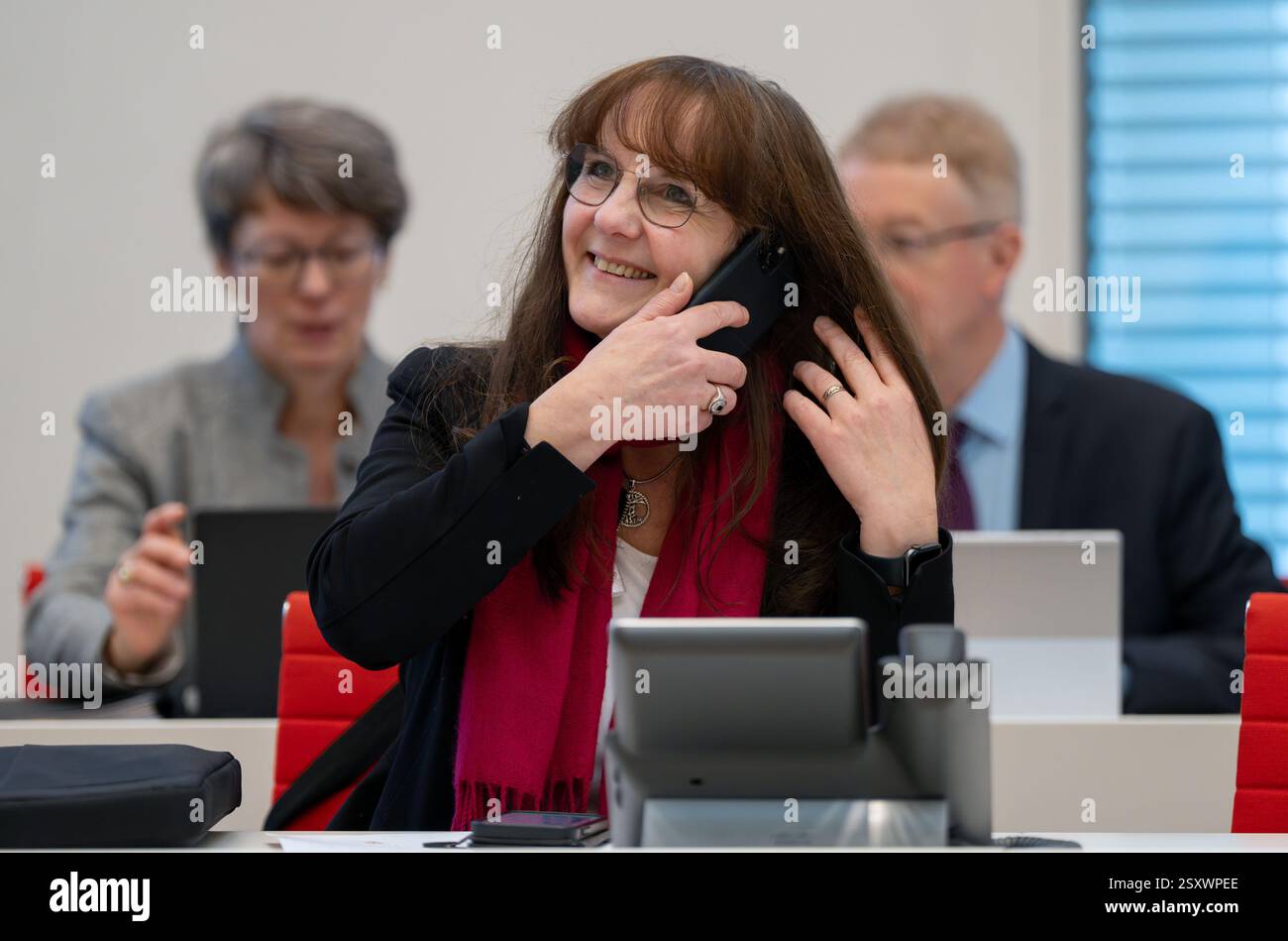 26 February 2025, Brandenburg, Potsdam: Katrin Lange (SPD), Brandenburg ...