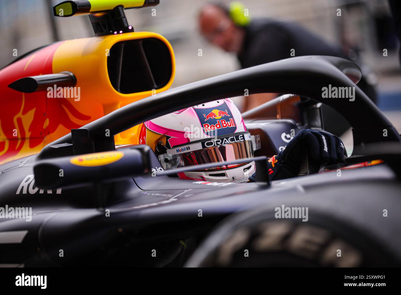30 LAWSON Liam (nzl), Red Bull Racing RB21, action during the Formula 1 ...