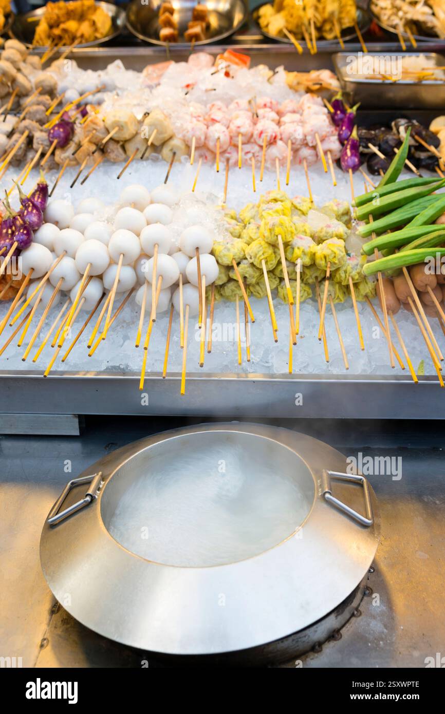 Traditional Malaysian Chinese street food called steamboat also known ...