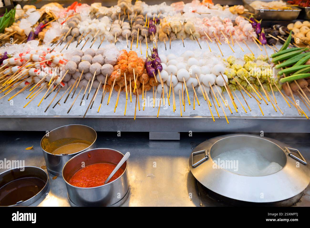 Traditional Malaysian Chinese street food called steamboat also known ...