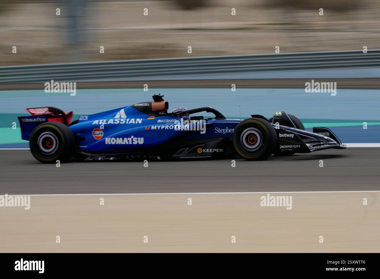Williams driver Alexander Albon of Thailand in action during a Formula ...