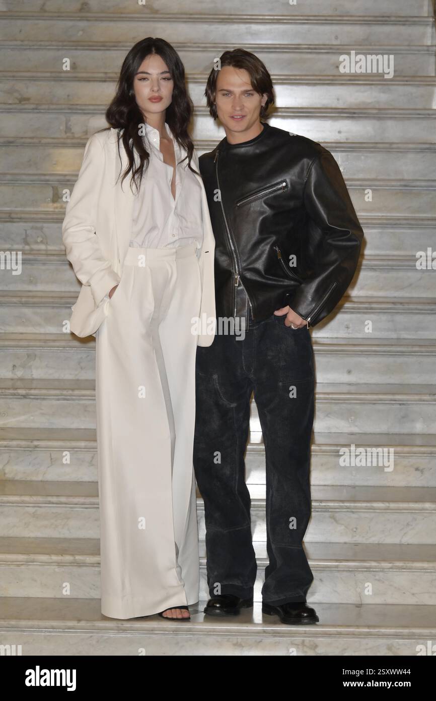 Rome, Italy. 25th Feb, 2025. Saul Nanni and Deva Cassel during the News ...