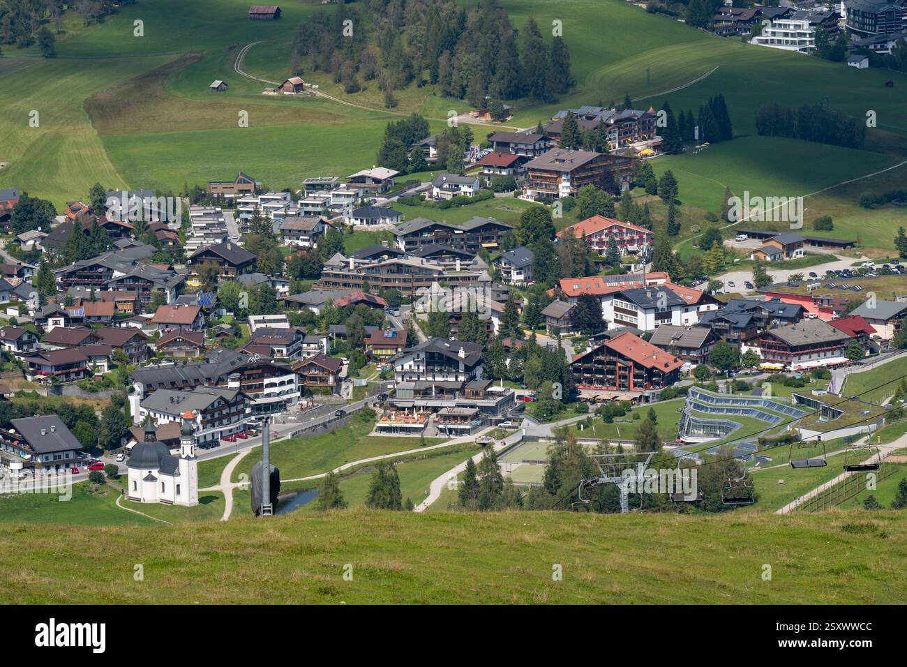 View town seefeld austria hi-res stock photography and images - Alamy