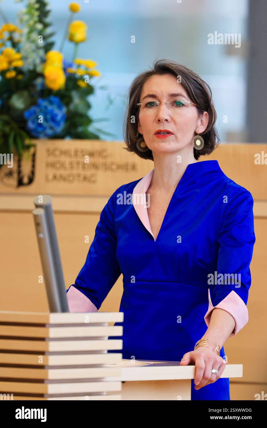 Kiel, Germany. 26th Feb, 2025. Claudia Major, Head of the Security ...