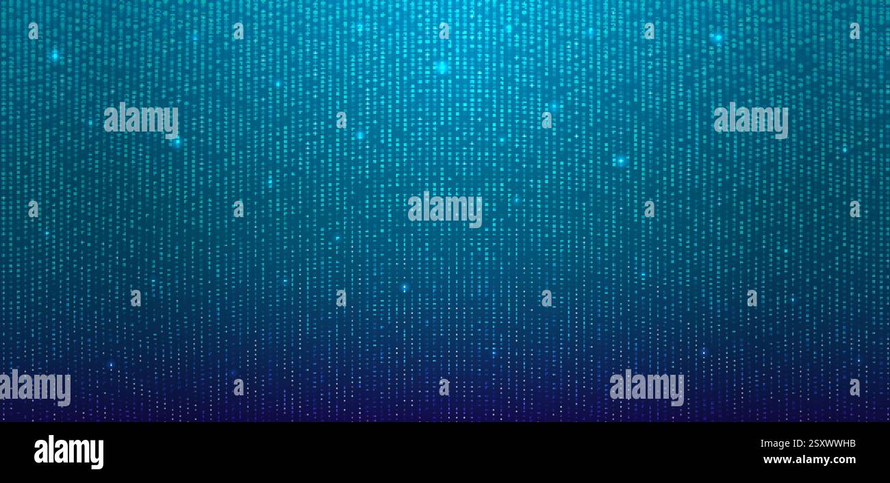 Vector blue techno background with light particles. Neon futuristic ...