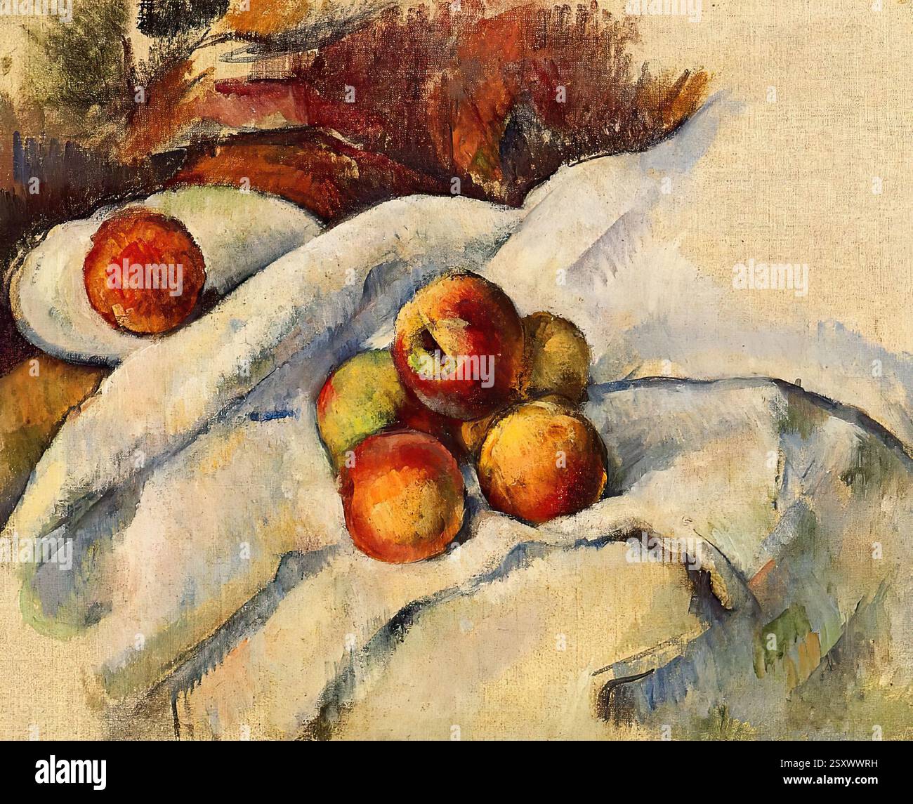 Paul Cezanne painting - Apples still life Stock Photo - Alamy