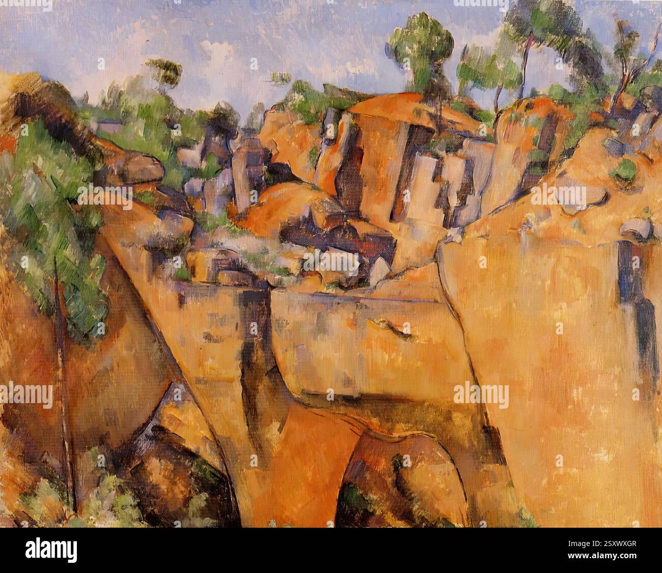 Paul Cezanne painting - Bibemus Quarry Stock Photo - Alamy