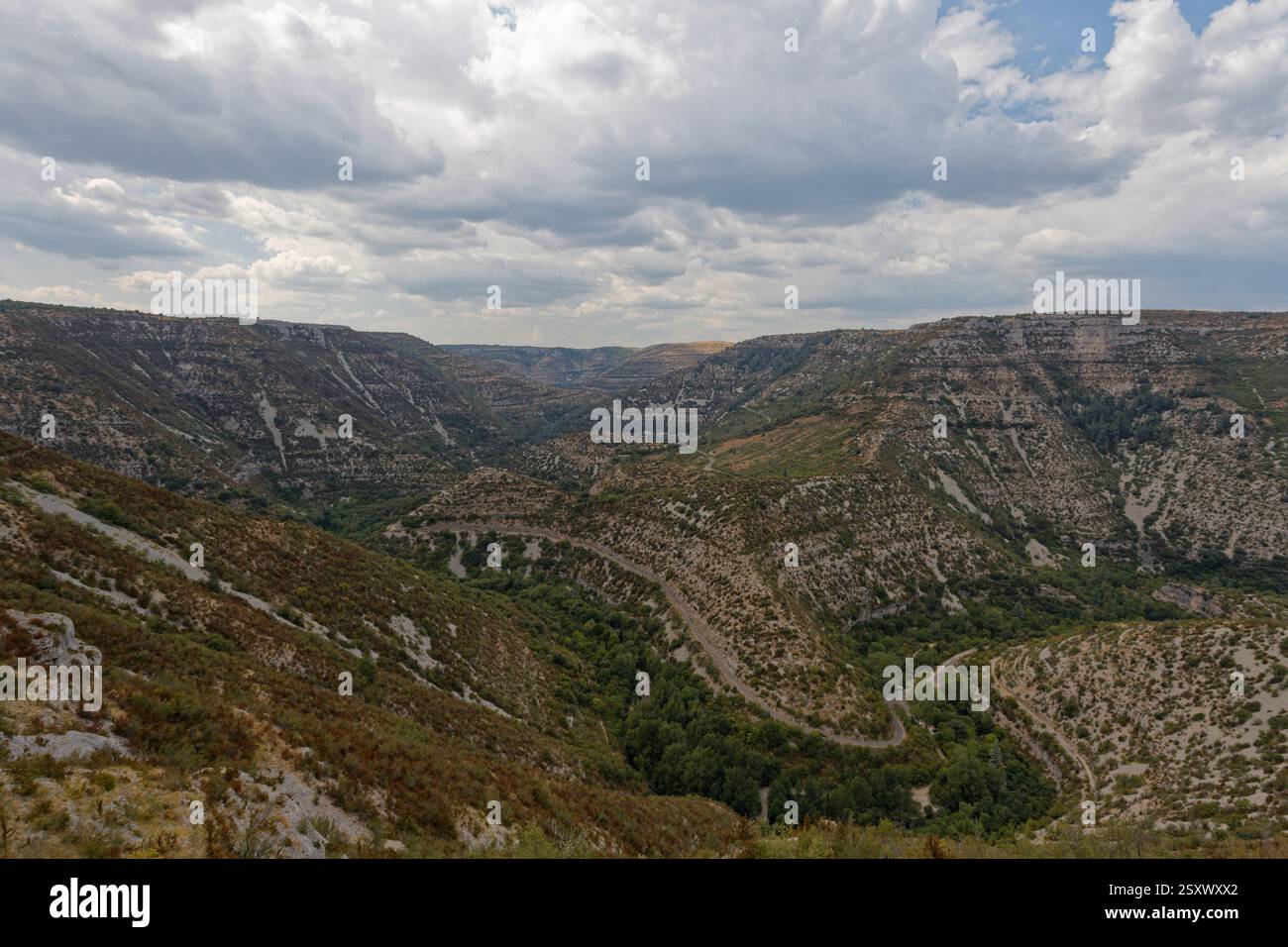 Canyon of the river Vis in the the departments Gard / Hérault in France ...