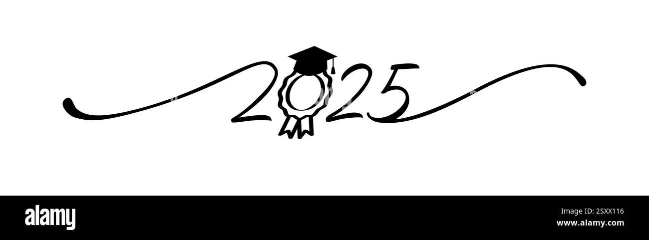 Creative educational text divider for 2025 graduates greetings ...