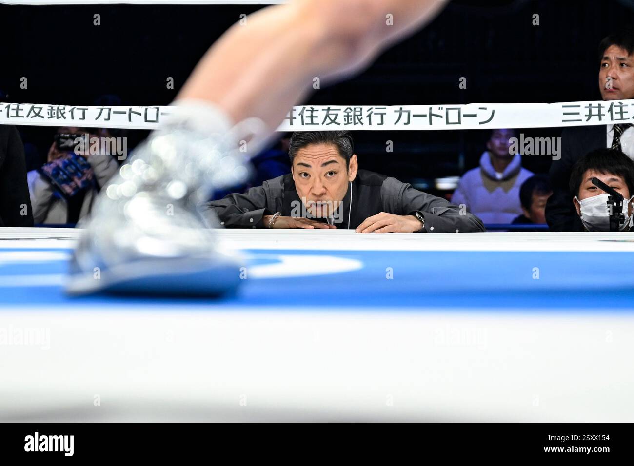 Japanese actoer and boxing commentator Teruyuki Kagawa during the non ...