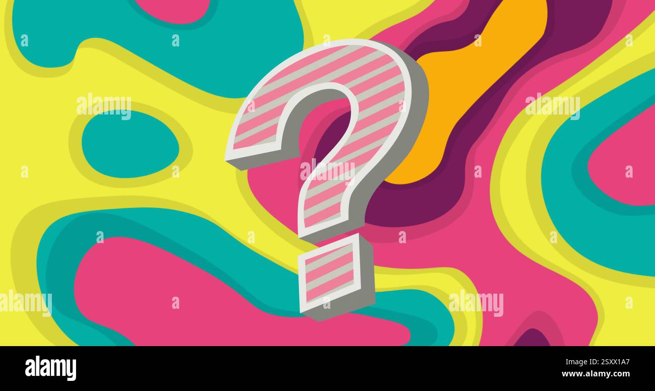 Image of question mark over colourful background Stock Photo - Alamy