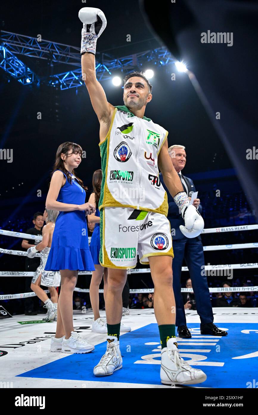 Jason Moloney of Australia before the non-title, 10-round boxing match ...