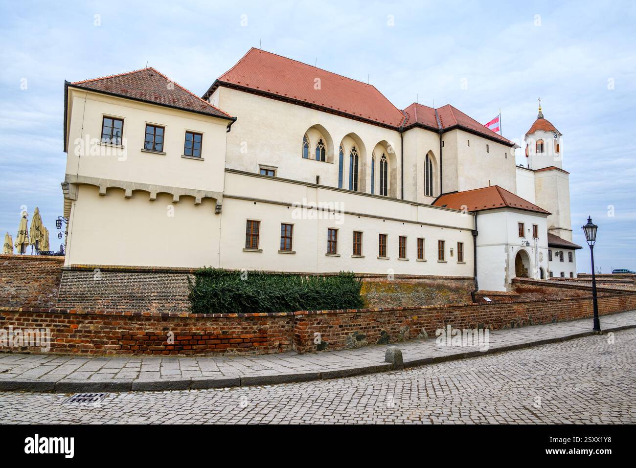 Spilberk Castle, historic fortress on a hilltop above downtown Brno ...