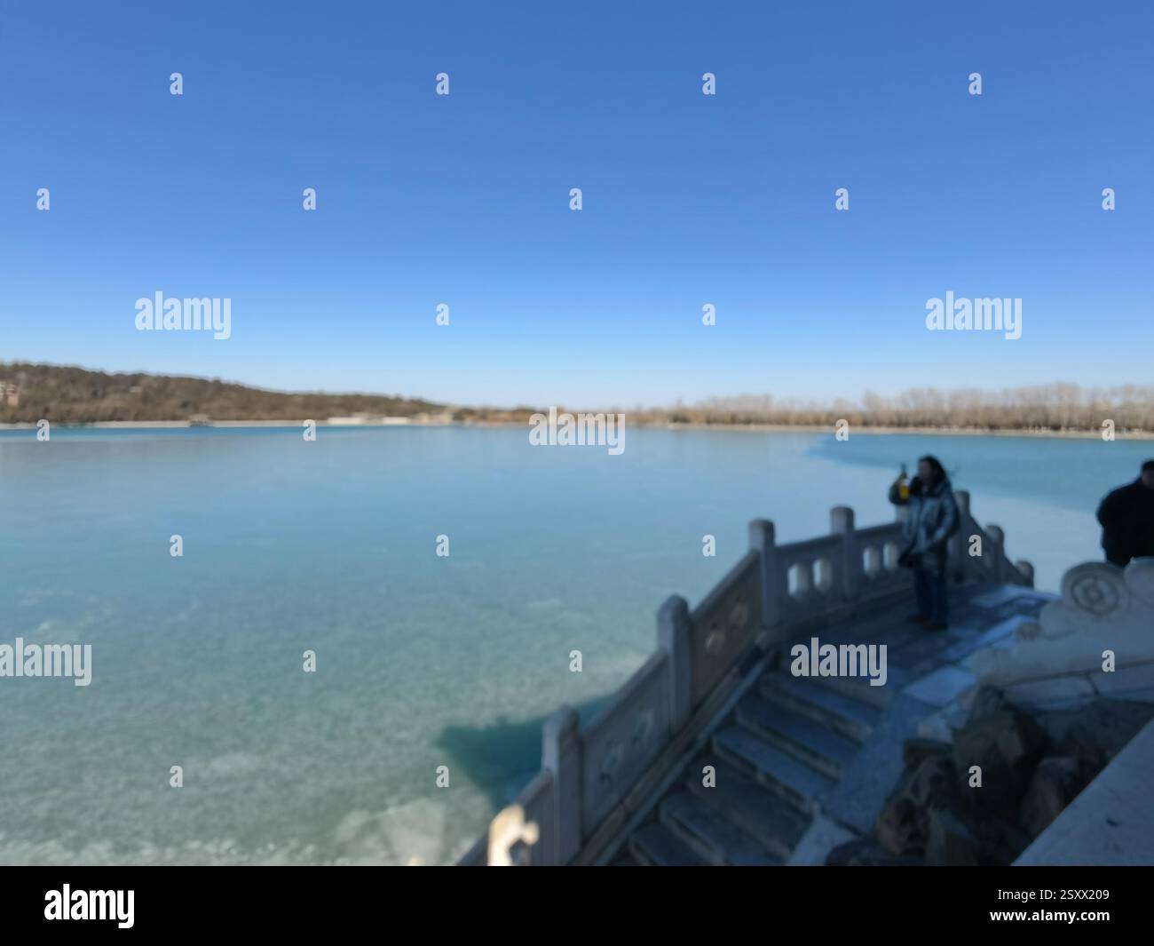 Early spring scenery of the Kunming Lake at the Summer Palace in ...
